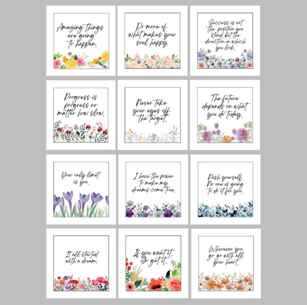 36 Positive Affirmation Cards in a Box, Hobbies & Toys, Stationary ...