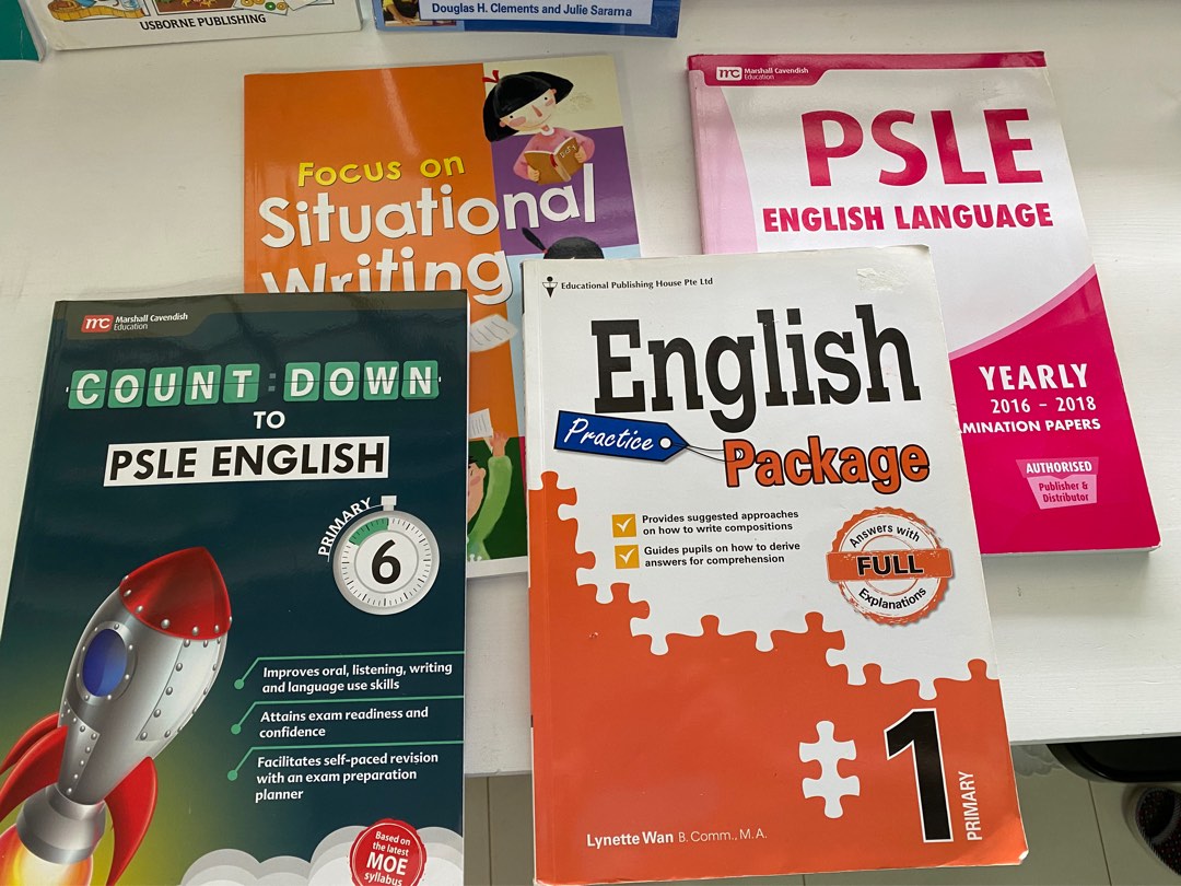 4 PSLE / Primary English books (P1, P5, P6, PSLE) - bought for $45 ...