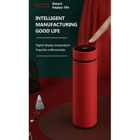 500ML Smart Thermos Water Bottle LED Digital Temperature Display ...