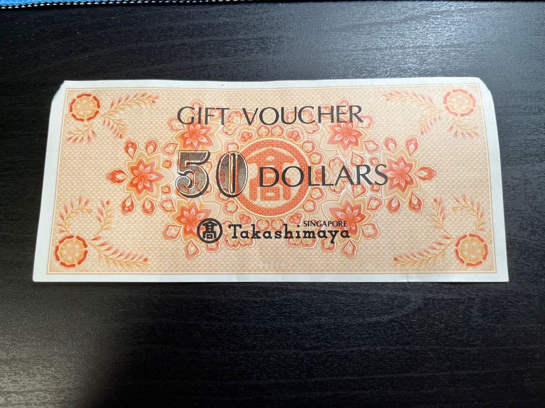 50 dollar takashimaya voucher, Tickets & Vouchers, Vouchers on Carousell