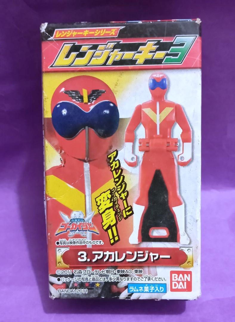 絕版 全新 2011年 Bandai 連者之匙 連者匙 Goranger key 五勇士 Red ranger 紅勇士 1盒, 興趣及遊戲 ...