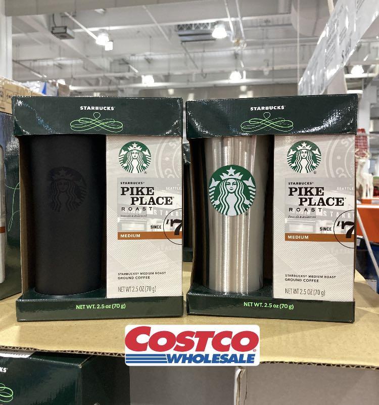 好市多代購 星巴克STARBUCKS咖啡隨行杯禮盒組 研磨咖啡粉70公克 交換禮物 聖誕禮物, 家具及居家用品, 戶外家具在旋轉拍賣
