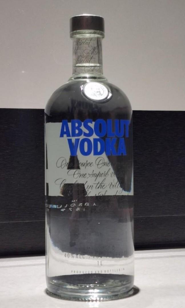 Absolut Vodka Original - 1L, Food & Drinks, Alcoholic Beverages on ...
