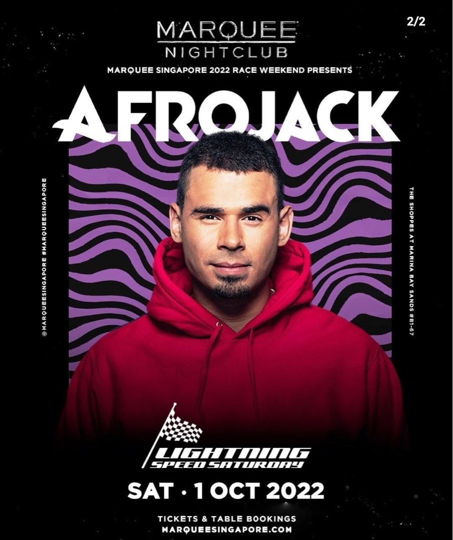 Afrojack (Male Ticket), Tickets & Vouchers, Event Tickets on Carousell