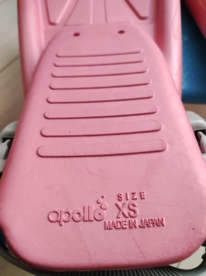Apollo Bio-Fin Pro Fins with Spring Straps (Pink), 運動產品, 運動與體育, 運動與體育 ...