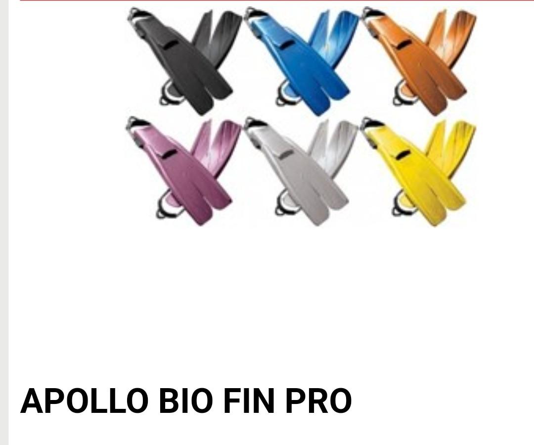 Apollo Bio-Fin Pro Fins with Spring Straps (Pink), 運動產品, 運動與體育, 運動與體育 ...