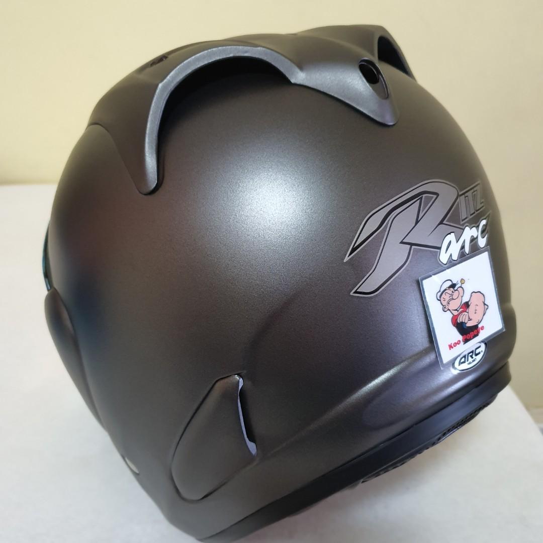 ARC RITZ HELMET MATT GREY, Motorcycles, Motorcycle Accessories on Carousell