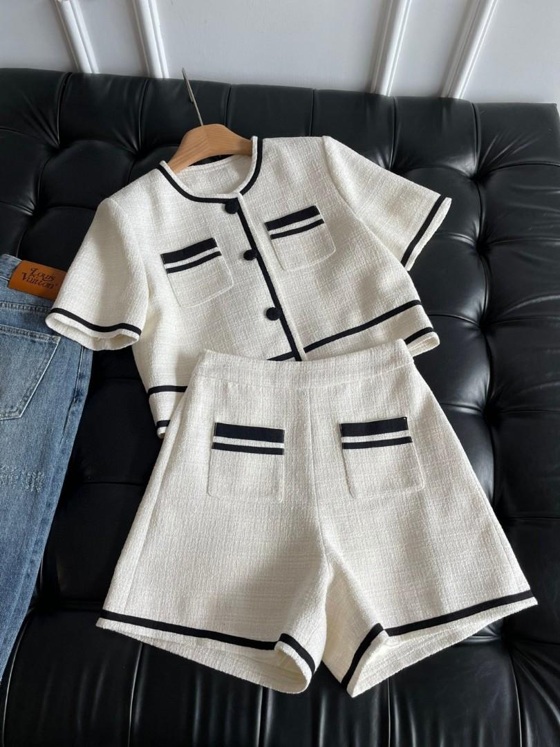 Authentic chanel tweed suit, Women's Fashion, Dresses & Sets, Sets or ...