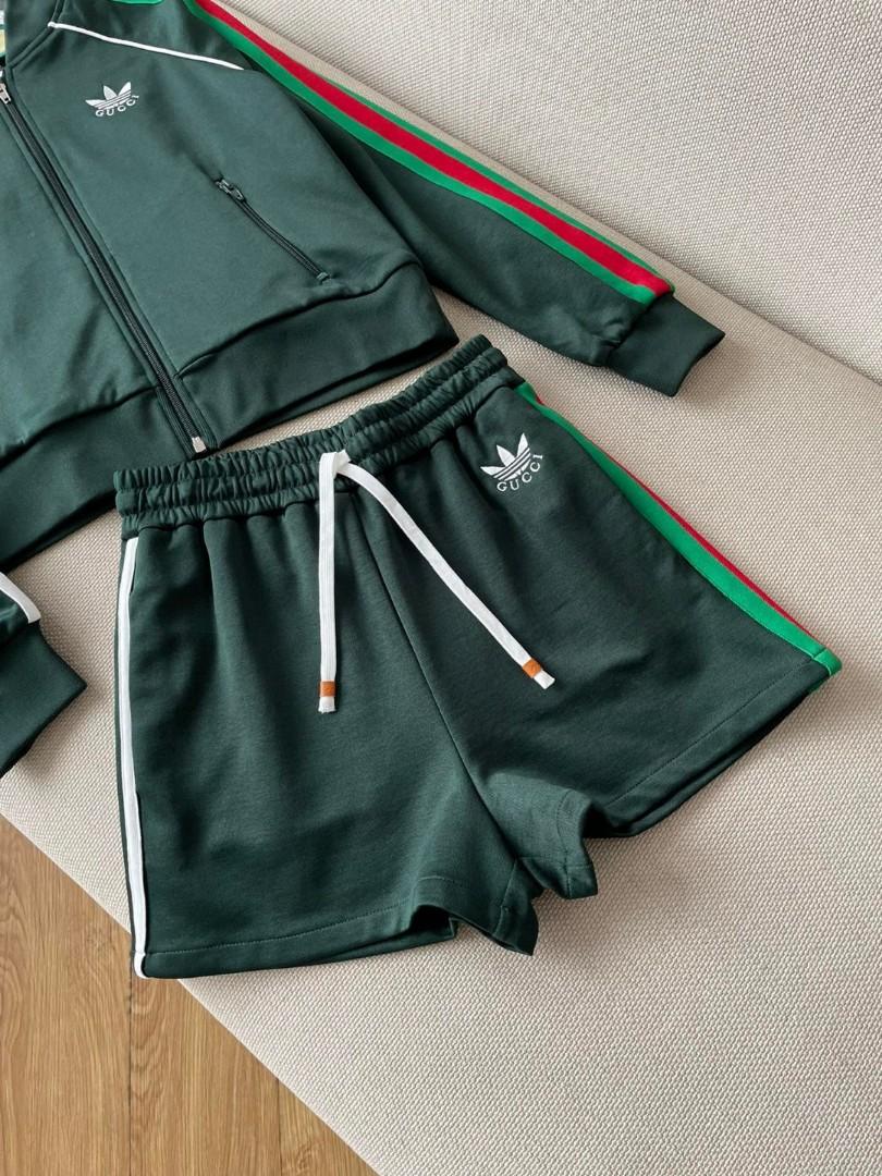 Authentic Gucci X Adidas Green Baseball Uniform Set, Women's Fashion ...