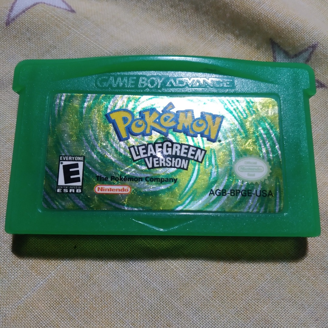 Authentic Pokemon Leaf Green cart + defective white DS Lite bundle ...