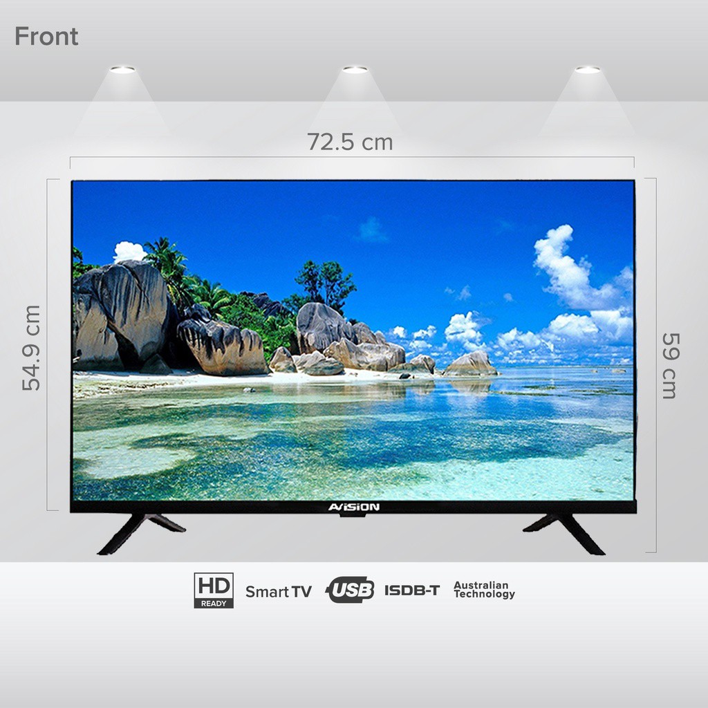 Avision 32 Inch Frameless Smart Digital HD LedTv w/ Built-in Netflix ...