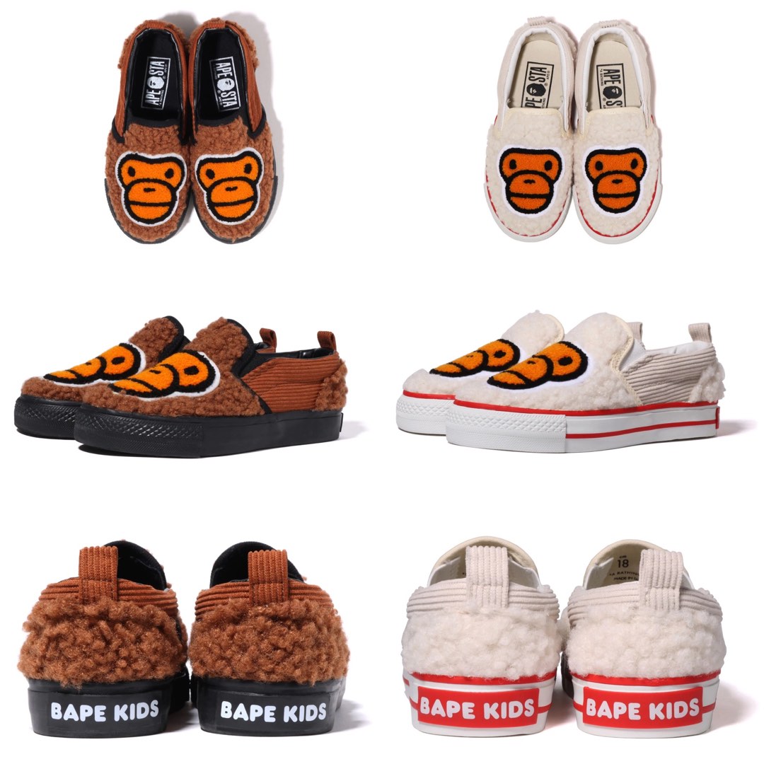 BAPE BABY MILO BOA SLIP ON, Babies & Kids, Babies & Kids Fashion on ...