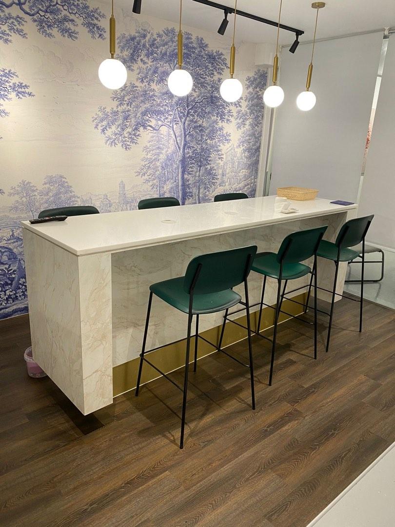 Bar Counter with Storage Drawers & Power Points, Furniture & Home ...