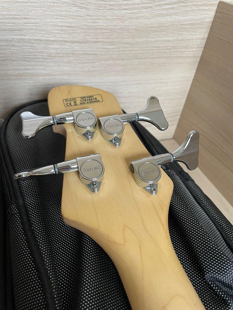 (Bass guitar低音結他套裝）韓國品牌Swingguitar SJ-1 Bass 低音結他 (包結他袋，Deviser 結他/bass ...