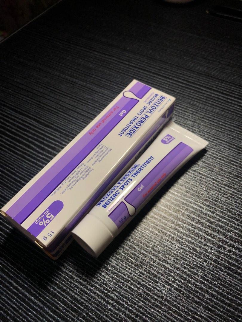 BENZAC Benzoyl Peroxide Spots Treatment gel 5% 50mg/g 15g, Beauty ...