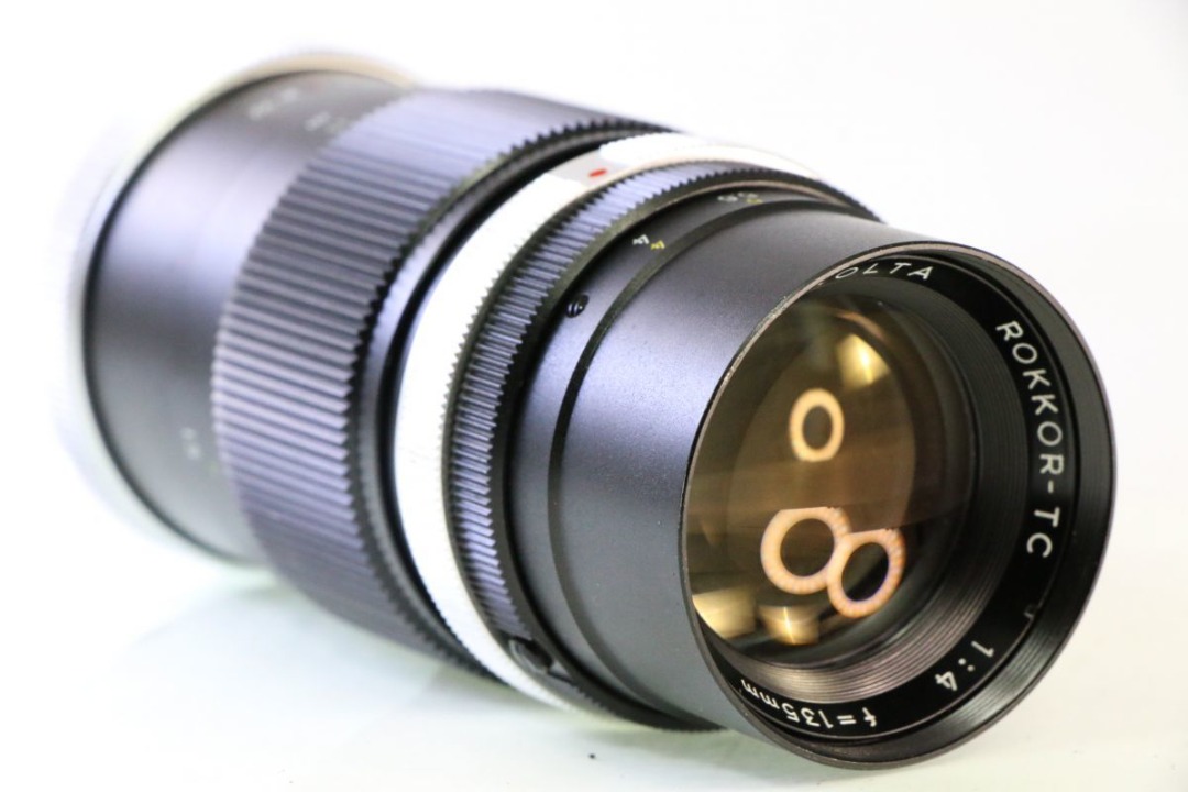 [BMC] Minolta Rokkor-TC 135mm F4 1960 Version SR Mount Lens (used) *12 Blades Aperture ...