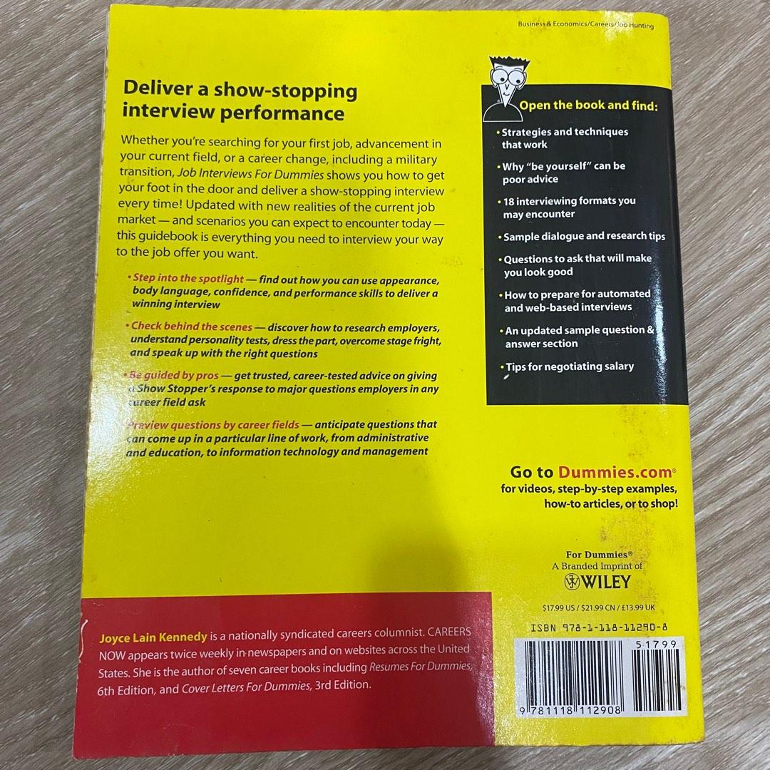 Book - Job Interview, Hobbies & Toys, Books & Magazines, Textbooks on ...