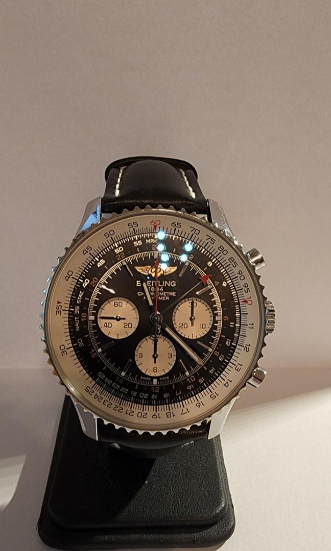 Breitling navitimer gmt 48mm AB0441, 名牌, 手錶 - Carousell