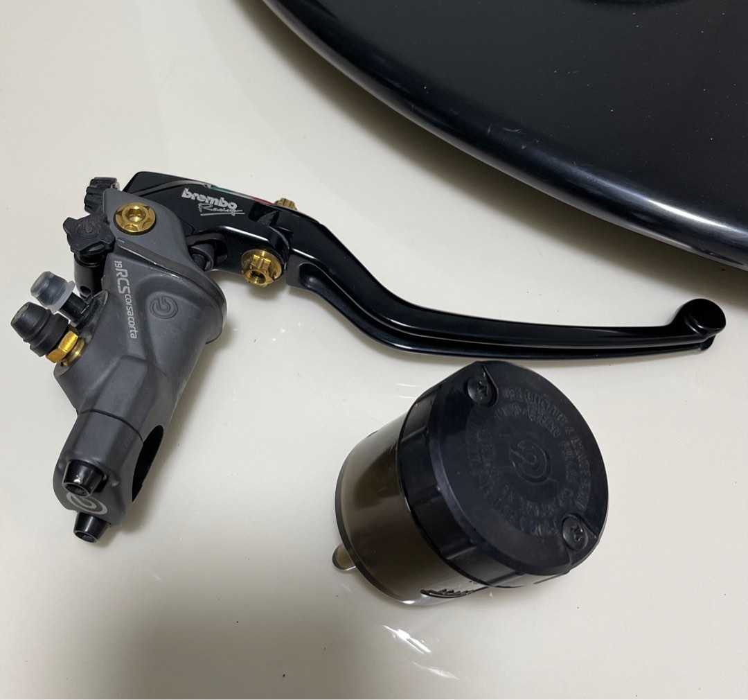 Brembo RCS 19 Corsa Corta Front Brake Master Cylinder with Brembo Brake ...