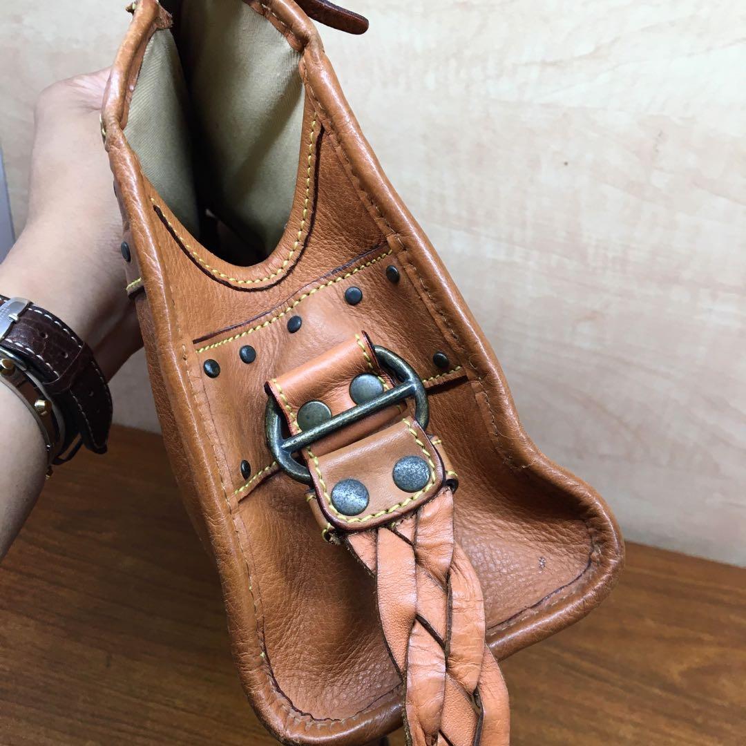 Brics Milano Italy Vintage Full Leather Mini Handbag, Women's Fashion ...