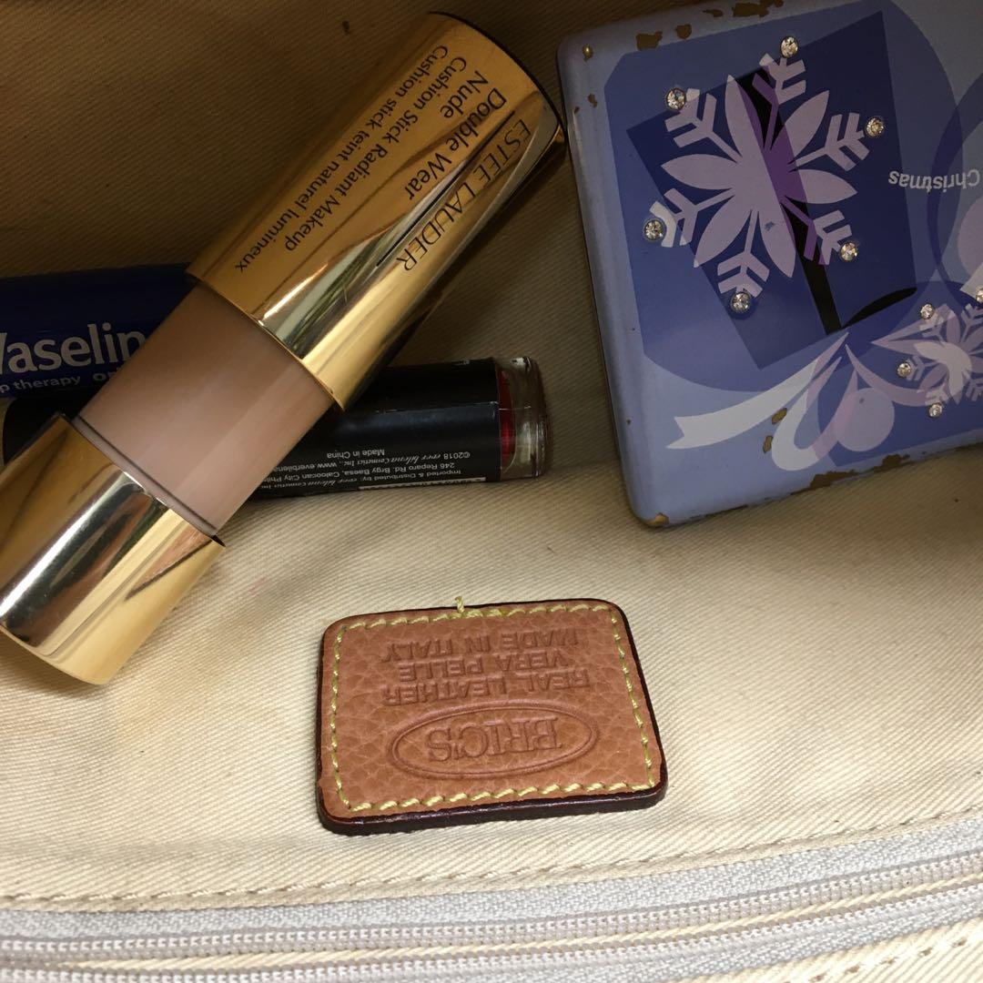 Brics Milano Italy Vintage Full Leather Mini Handbag, Women's Fashion ...