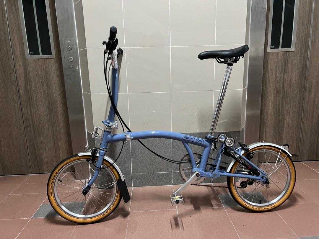 Brompton Cloud Blue M6L, Sports Equipment, Bicycles & Parts, Bicycles ...