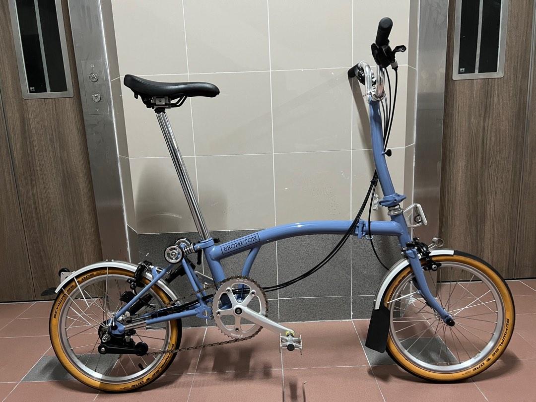 Brompton Cloud Blue M6L, Sports Equipment, Bicycles & Parts, Bicycles on Carousell