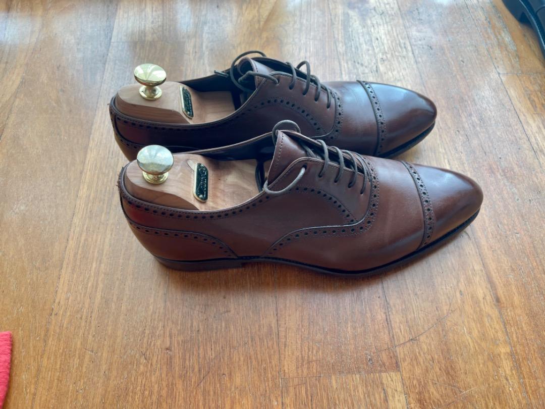 Brown / cognac luxury Carmina men shoes calf leather, Men's Fashion ...