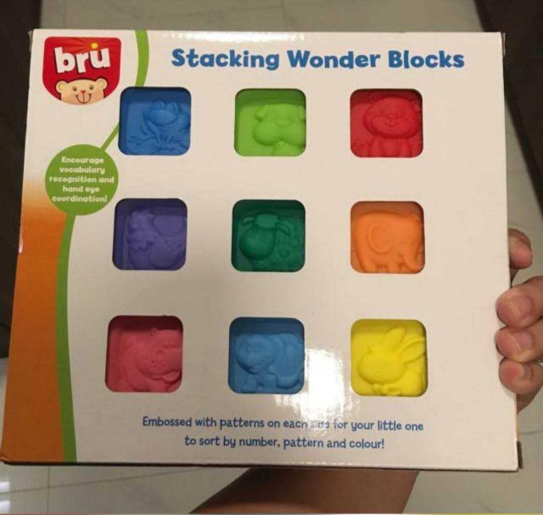 Bru Stacking Wonder Blocks, Babies & Kids, Infant Playtime on Carousell
