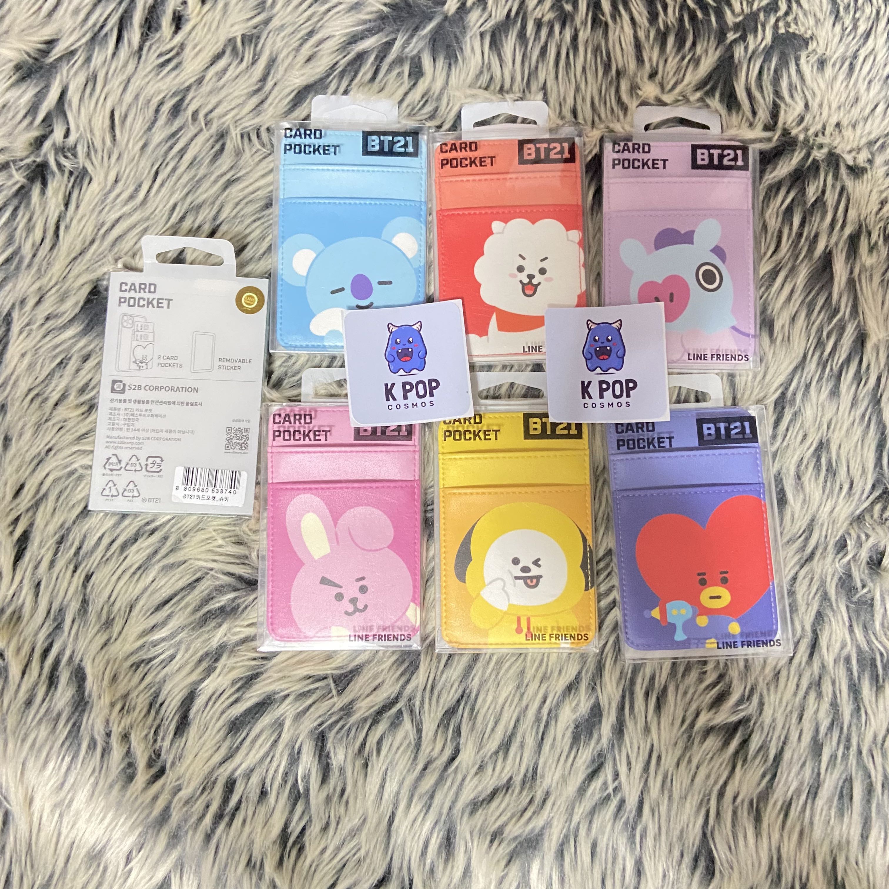 BT21 CARD POCKET, Hobbies & Toys, Memorabilia & Collectibles, K-Wave on ...
