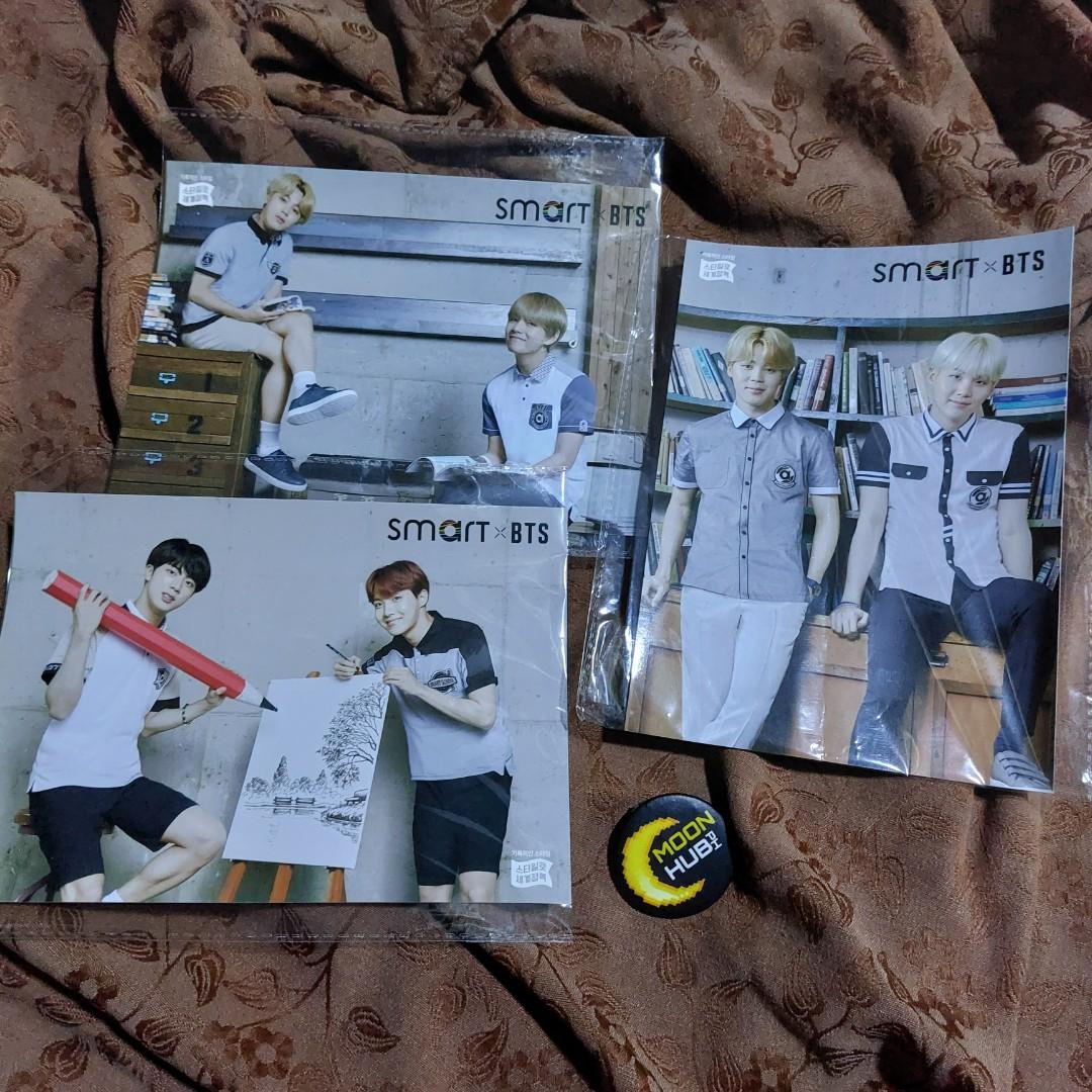 BTS SMART UNIFORM UNIT POSTCARD RARE (sope, taejoon, vmin, jinhope, ot7 ...