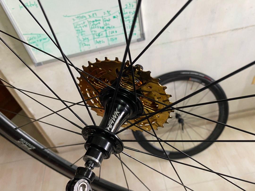 45mm Carbon Wheelset Hawk Racing V45 Clincher for road bike zipp enve ...