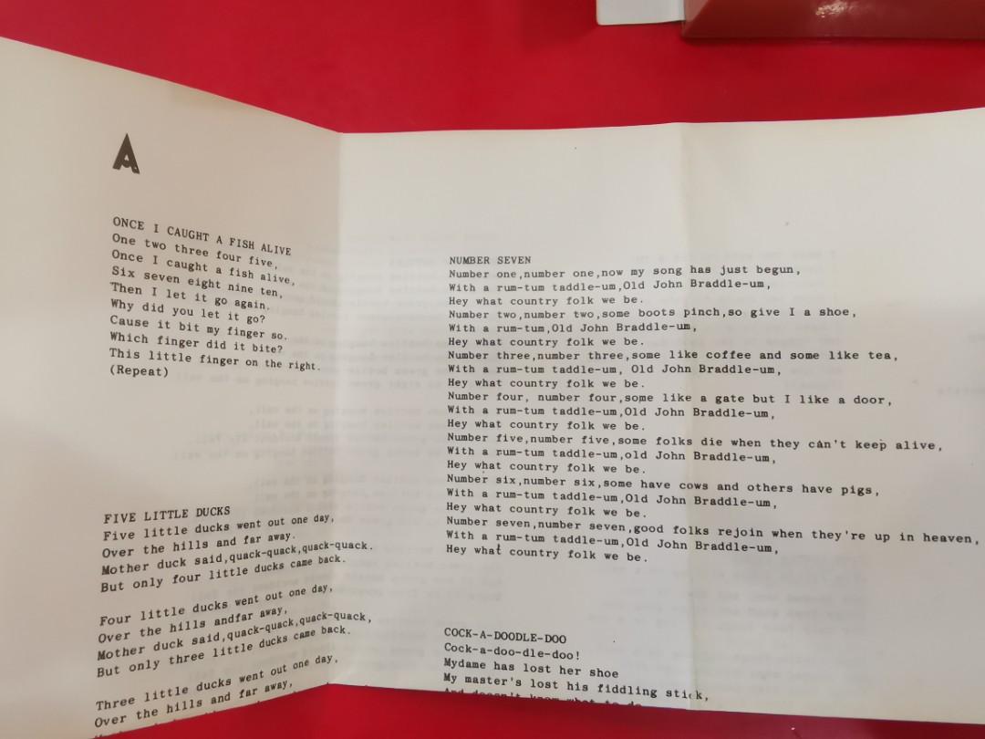 (Cassette) Form Children's Choir 5 Once I Caught A Fish Alive, Hobbies ...