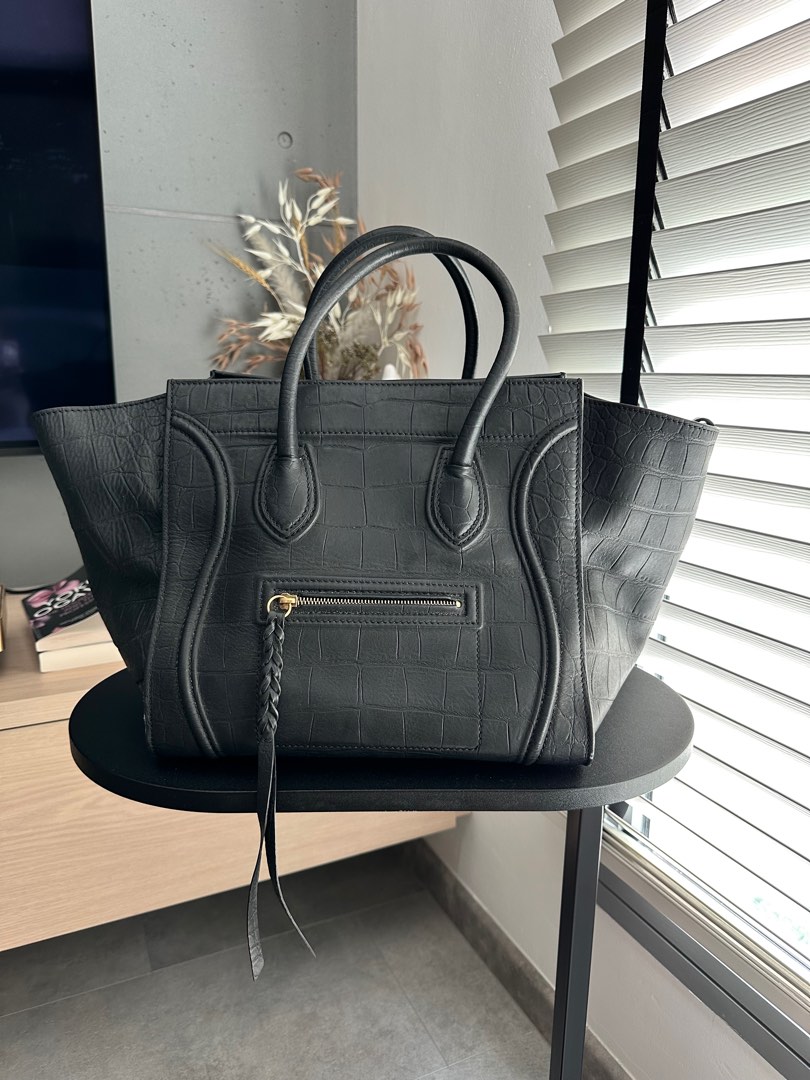 Celine Phantom Croc Embossed, Women's Fashion, Bags & Wallets, Tote ...