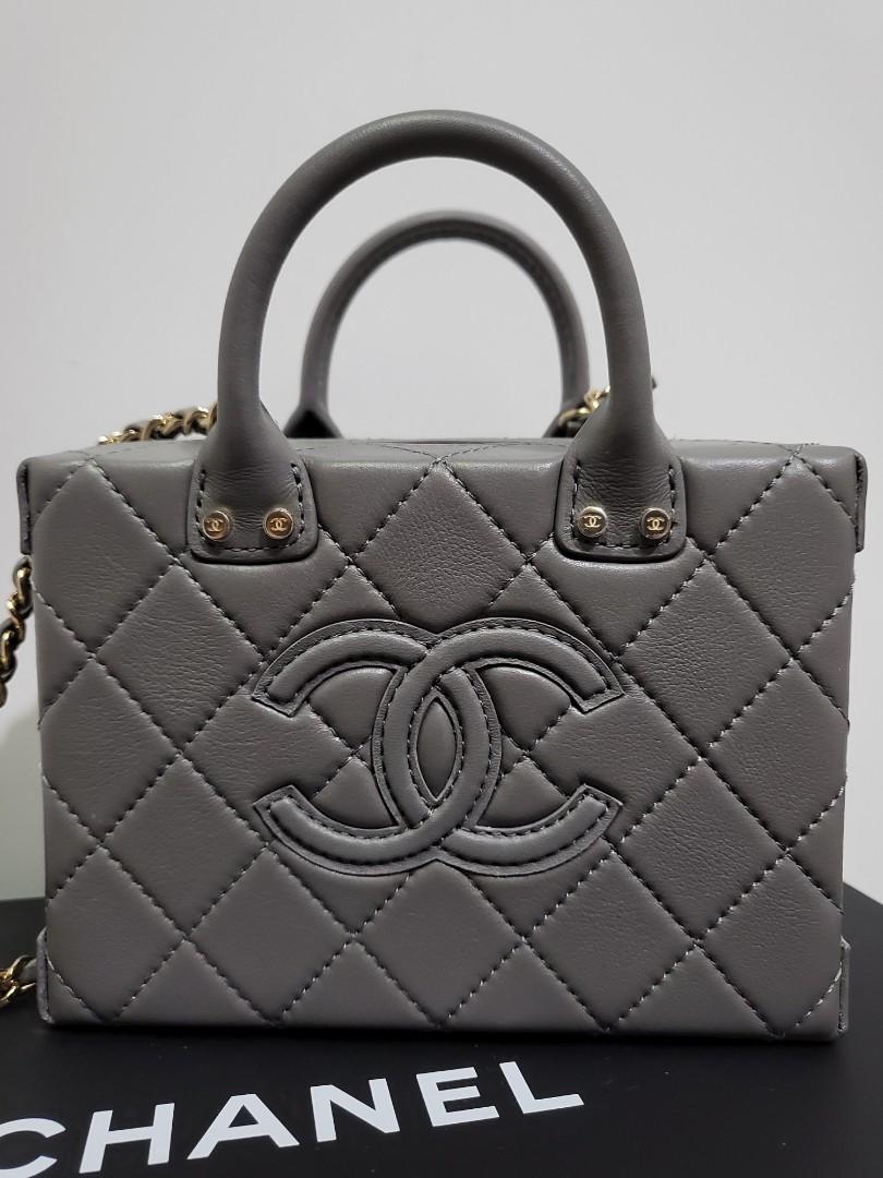 Chanel Small Vanity Case Grey, Women's Fashion, Bags & Wallets, Cross ...