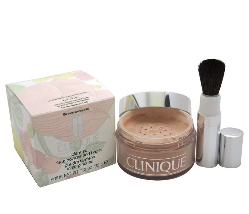 Clinique Blended Face Powder + Brush, No. 03, Beauty & Personal Care ...