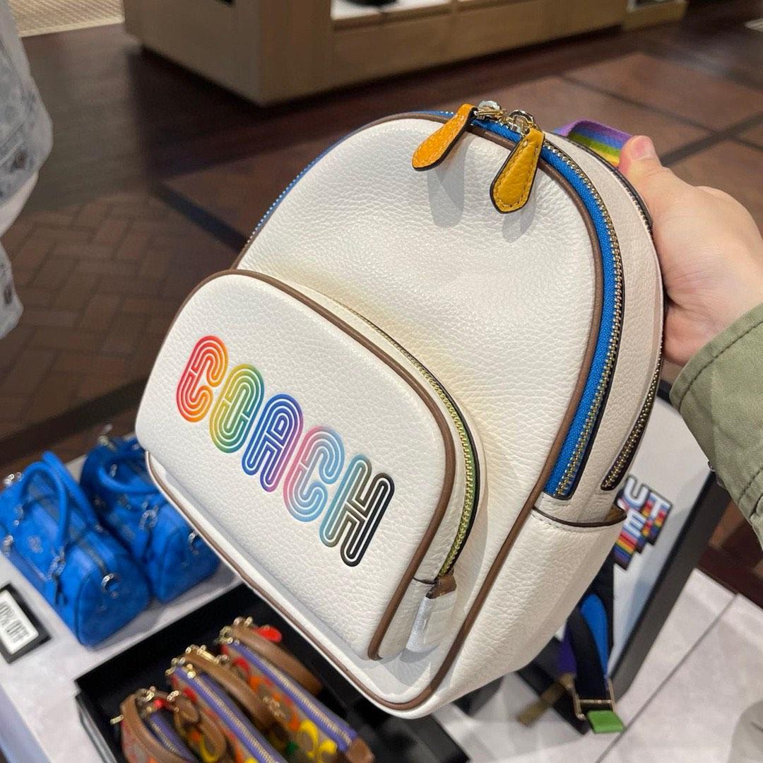 Coach Rainbow Backpack, Women's Fashion, Bags & Wallets, Backpacks on ...