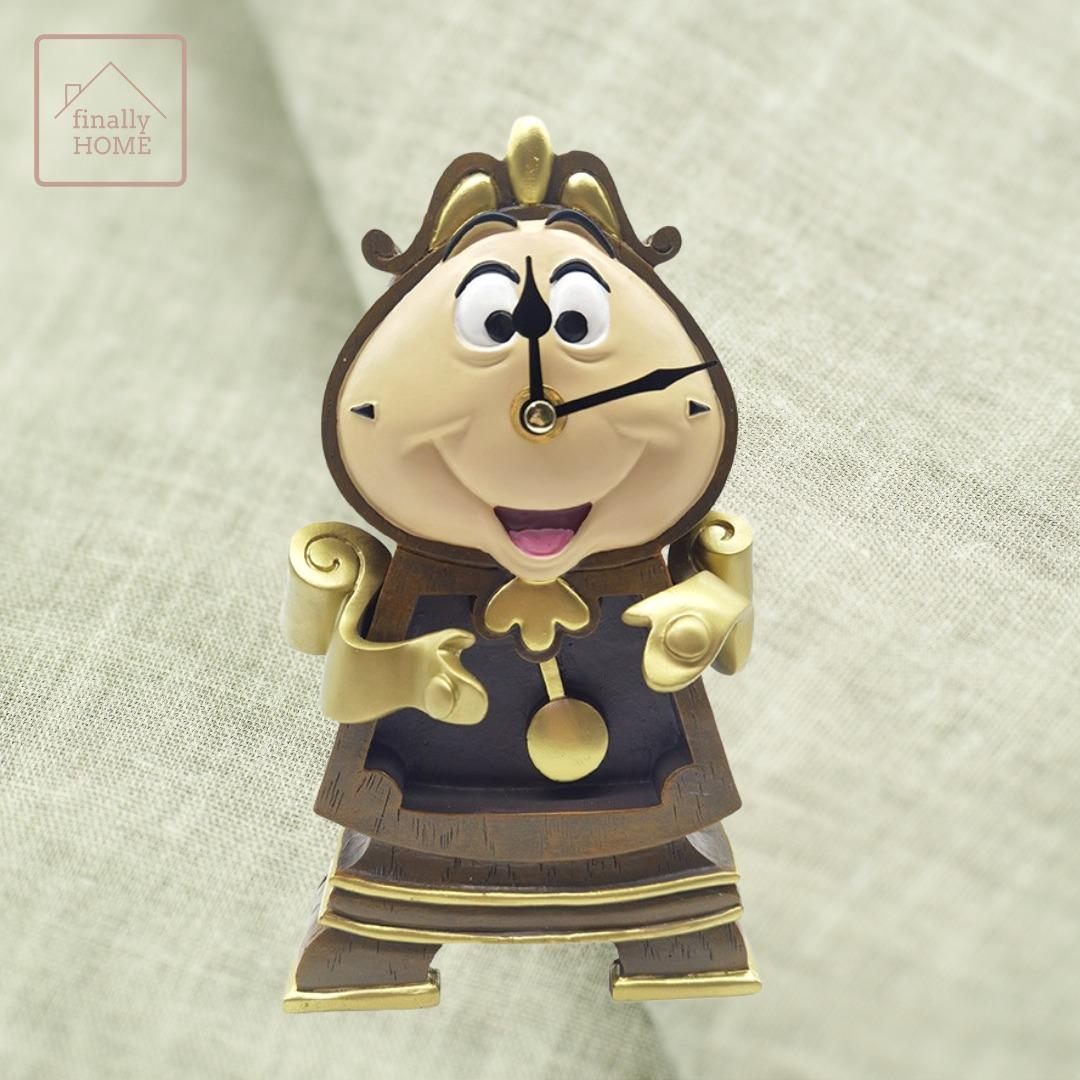 DISNEY COGSWORTH CERAMIC CLOCK FIGURINE DISPLAY BEAUTY AND THE BEAST ...