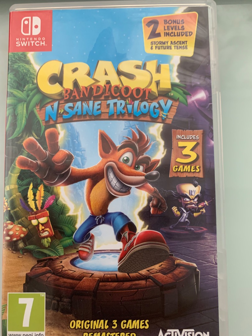 Crash bandicoot insane trilogy switch, Video Gaming, Video Game ...