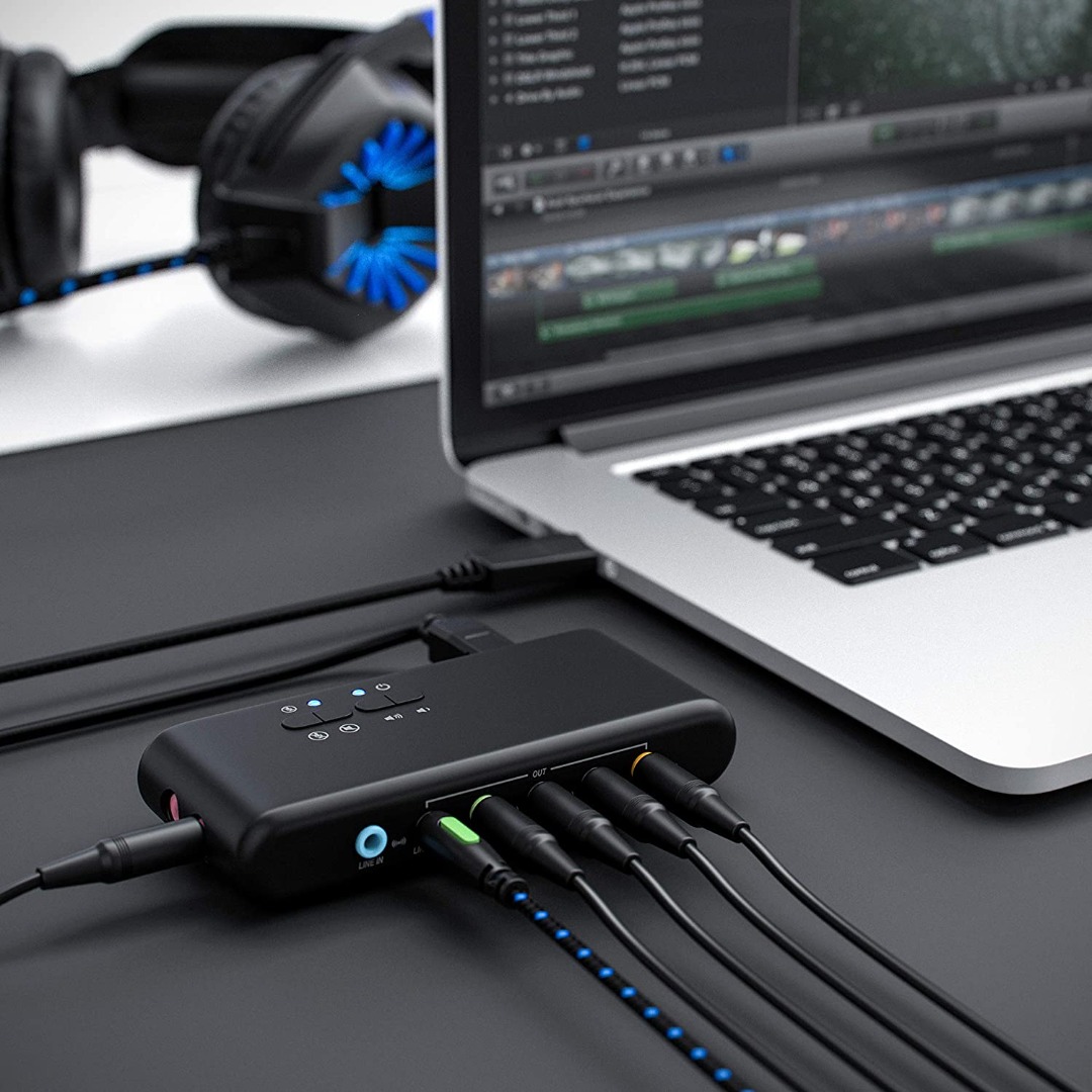 CSL - USB 7.1 external sound card 8-channel - 7.1 Channel USB Soundbox ...