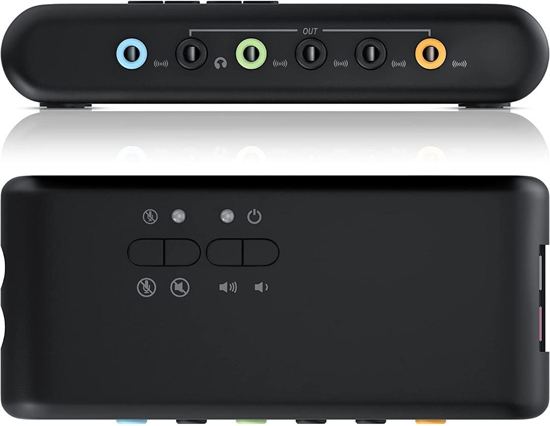 CSL - USB 7.1 external sound card 8-channel - 7.1 Channel USB Soundbox ...