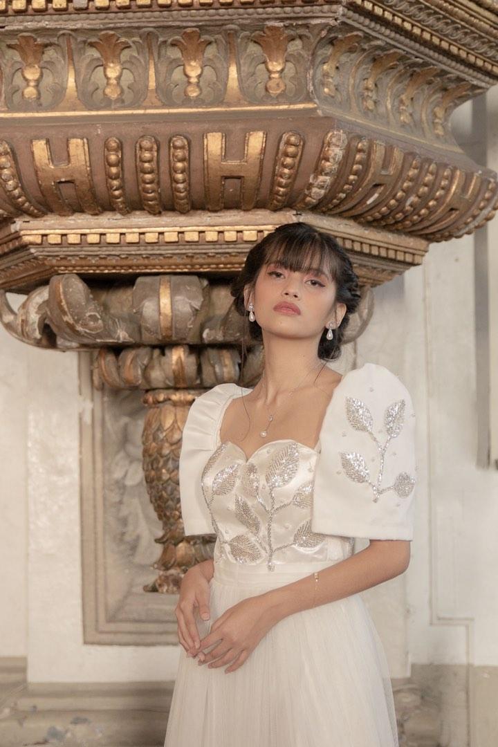 FOR SALE Custom made Filipiniana gown, Women's Fashion, Dresses & Sets ...