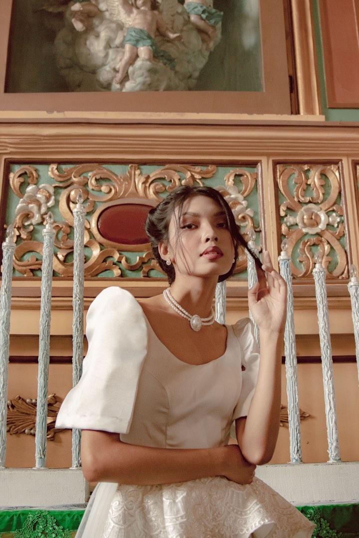 FOR SALE Custom made Filipiniana gown, Women's Fashion, Dresses & Sets ...