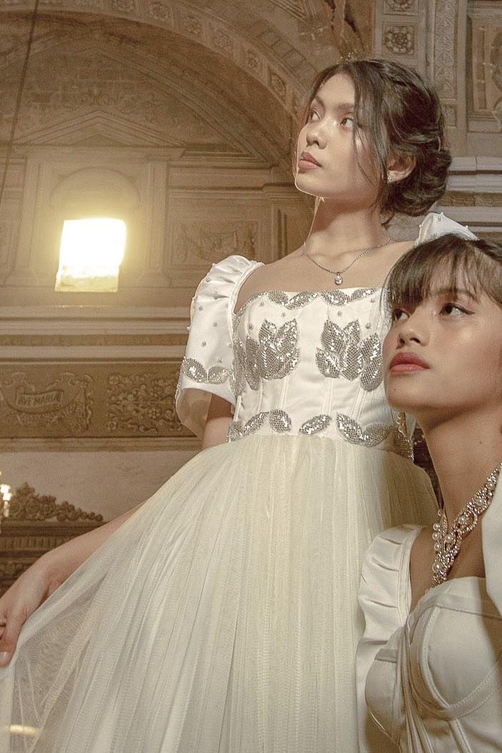 FOR SALE Custom made Filipiniana gown, Women's Fashion, Dresses & Sets ...