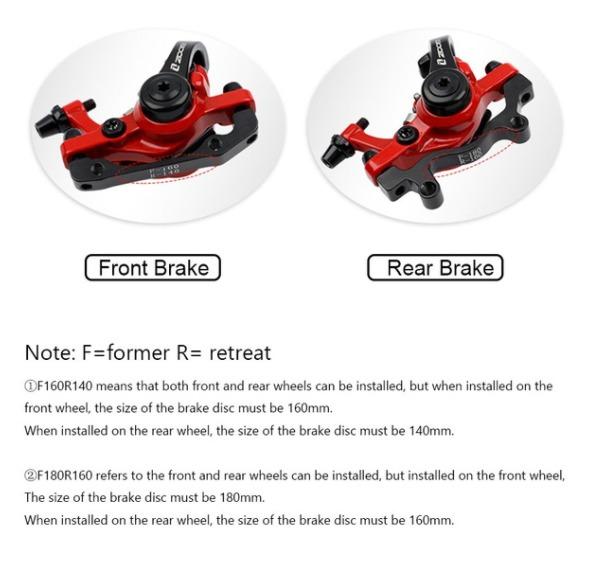 DB680 ZOOM Bicycle Brakes Mechanical Caliper Disc Brakes Dual Piston ...