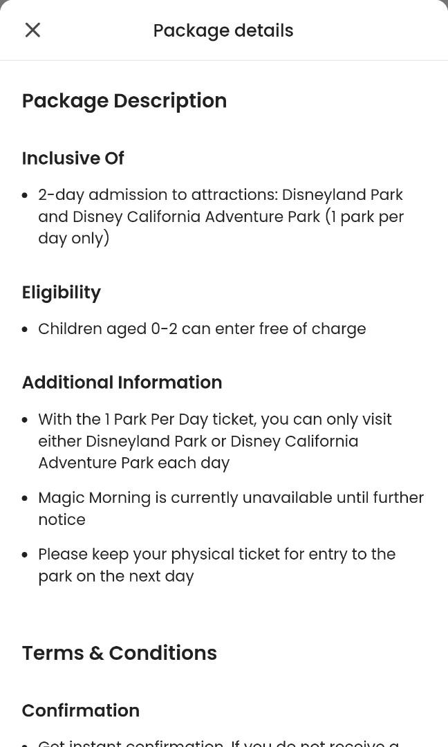Disneyland Park & Disney California Adventure Park - 2 Day "1 Park per ...