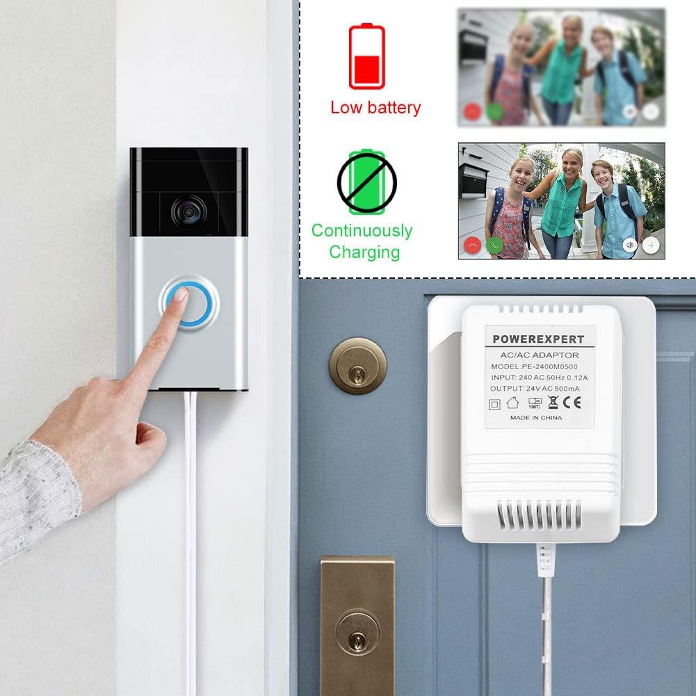 Doorbell Transformer 18V 500MA, Visual Doorbell AC Power Adapter ...