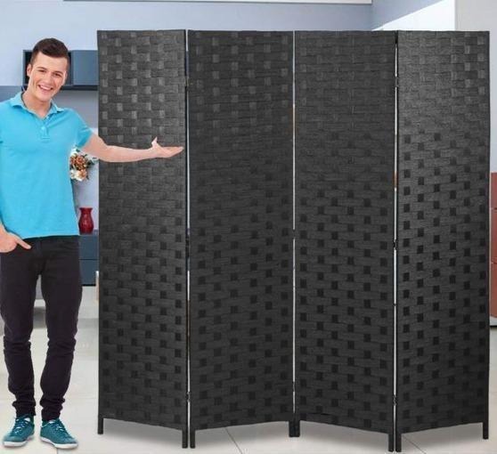 Double Sided Room Partition Space Divider Privacy Panels Folding Screen ...