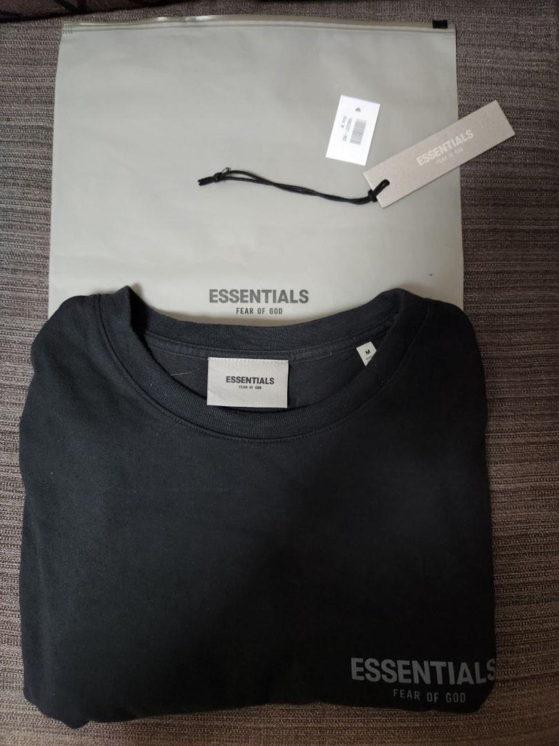 Essentials Black T-Shirt, Men's Fashion, Tops & Sets, Tshirts & Polo ...