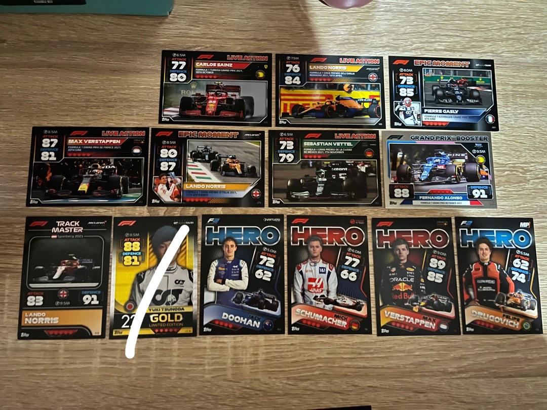 F1 & F2 Turbo Attax Cards 2022, Hobbies & Toys, Toys & Games on Carousell